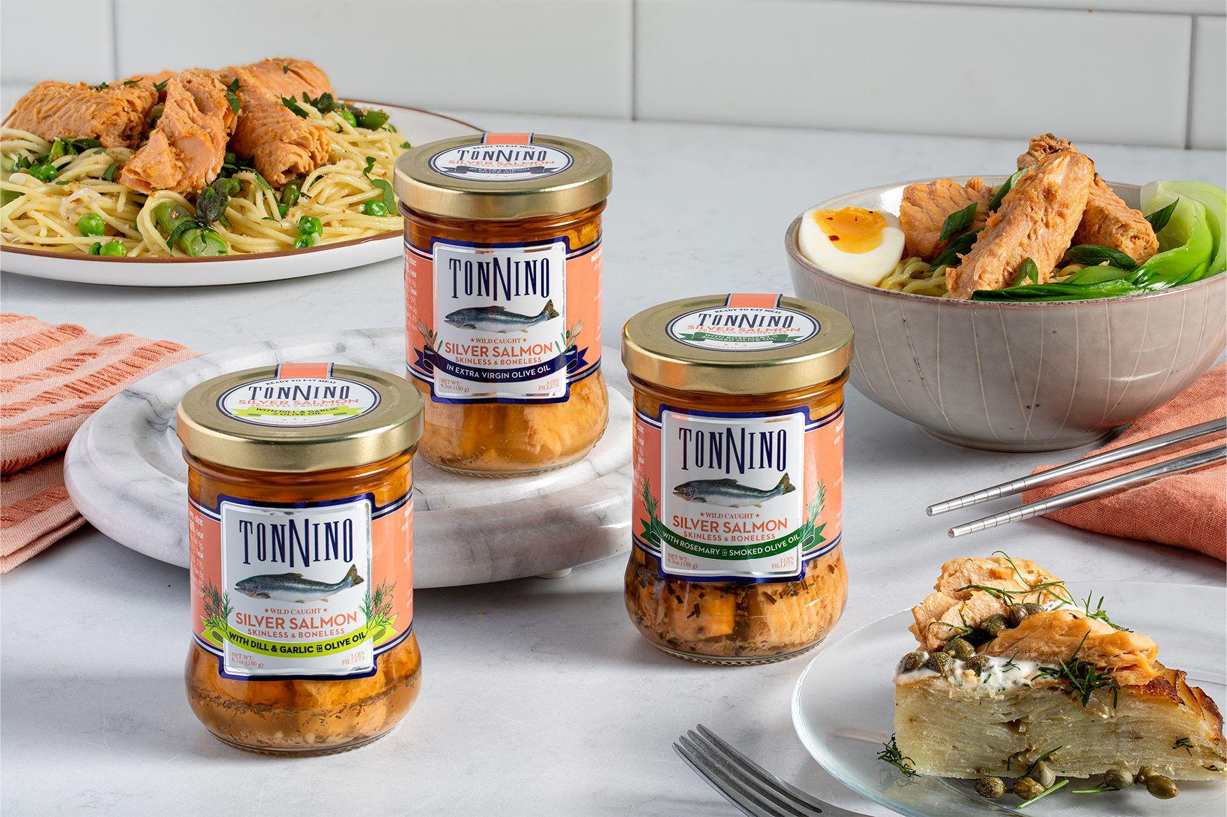 Premium Wild-Caught Silver Salmon - Tonnino