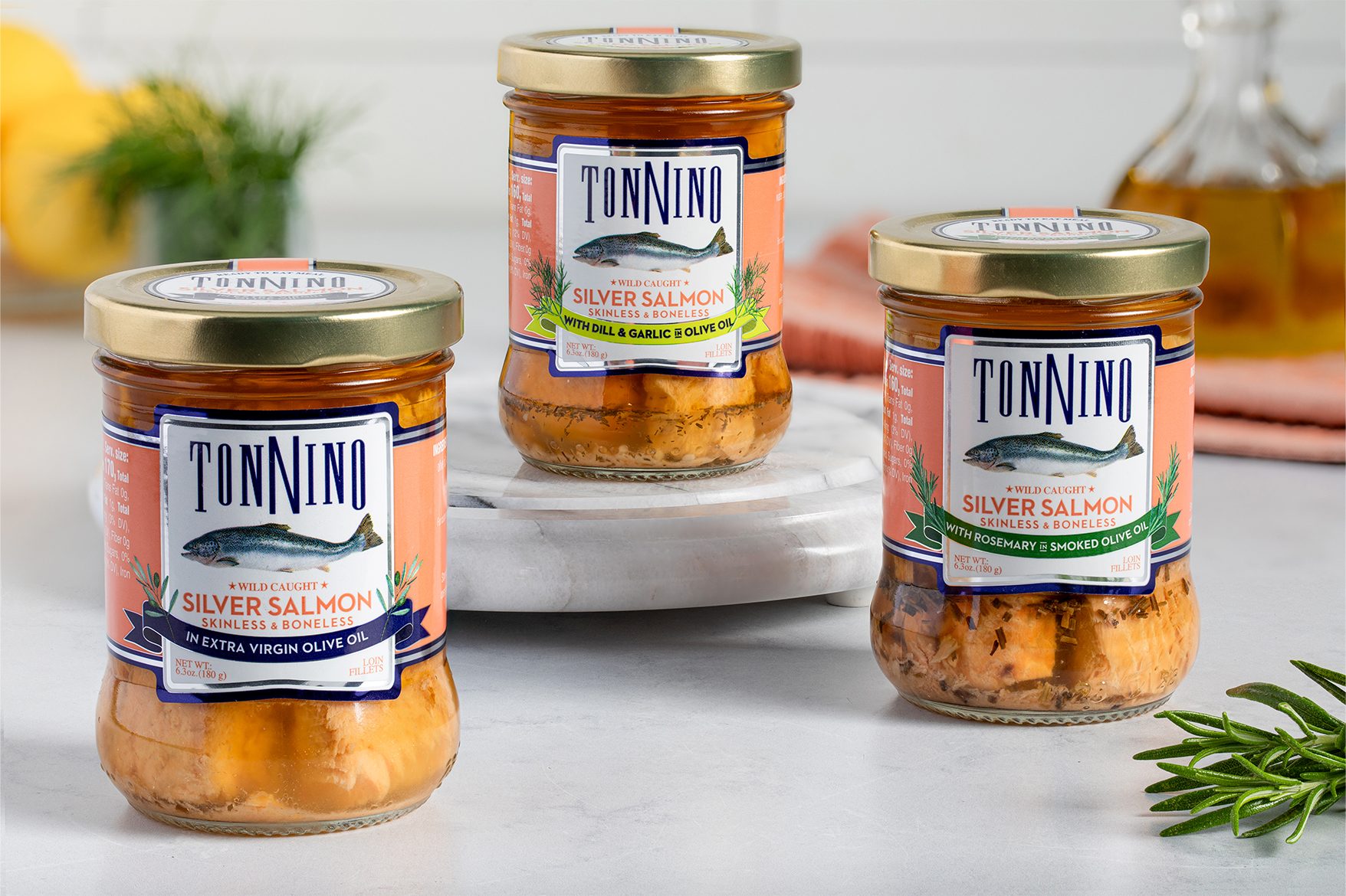 Premium Wild-Caught Silver Salmon - Tonnino